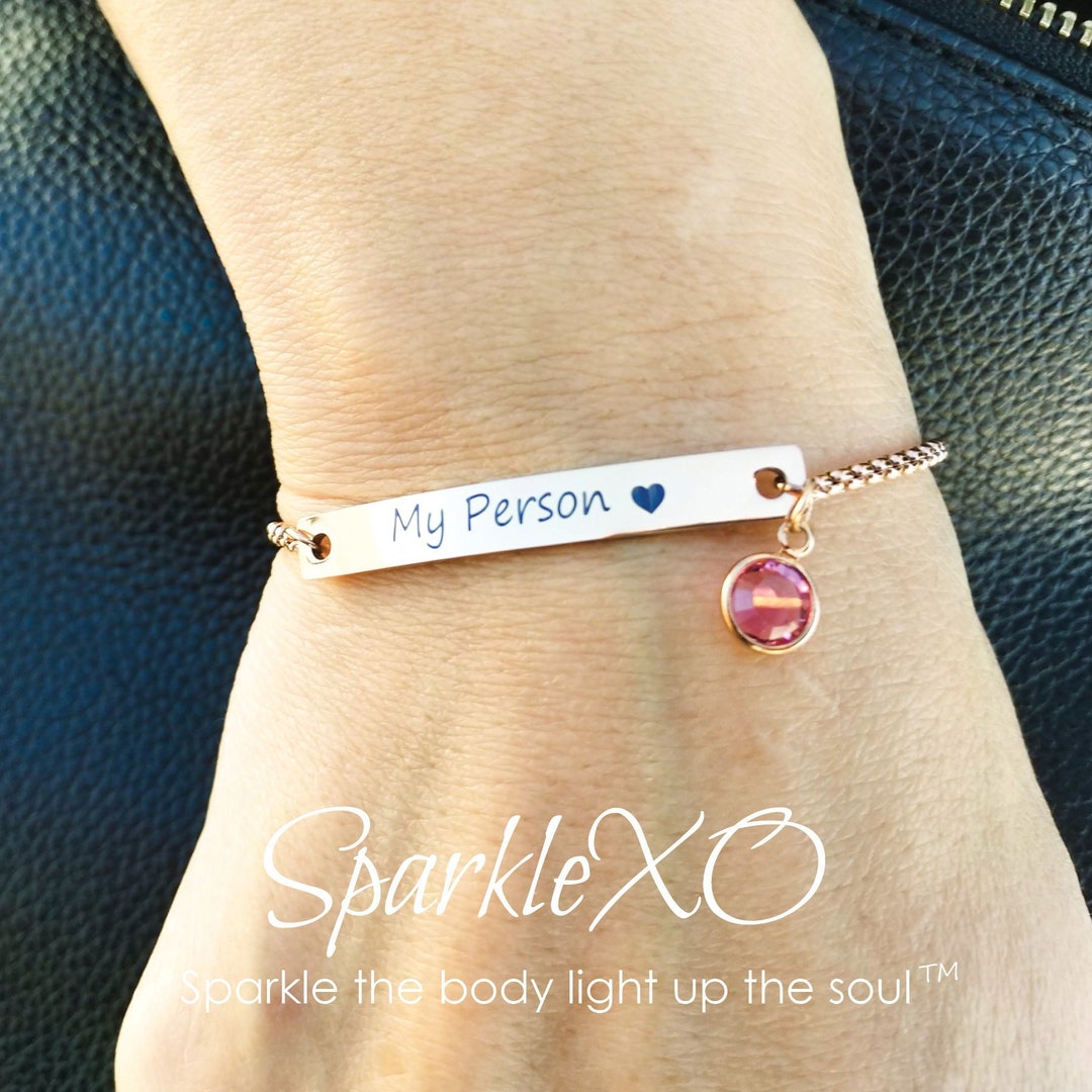 Personalized Bracelet Best Friend Gift Engraved Bracelet Friendship ...