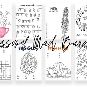 Seasonal Mood Tracker Bundle 13 Mood Trackers Printable - Etsy