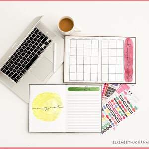 Rainbow Watercolor Planner Kit A5 & Custom Sizes 173 Pages - Etsy