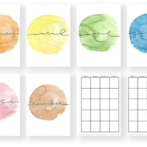 Rainbow Watercolor Planner Kit A5 & Custom Sizes 173 Pages - Etsy