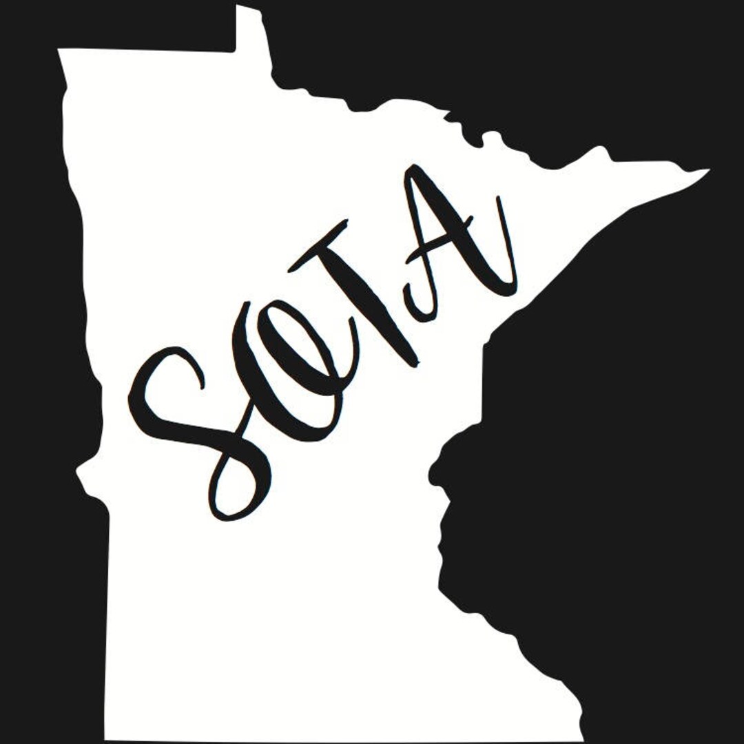 Minnesota SOTA Decal Bumper Sticker for Car Laptop Coffee Mug ...