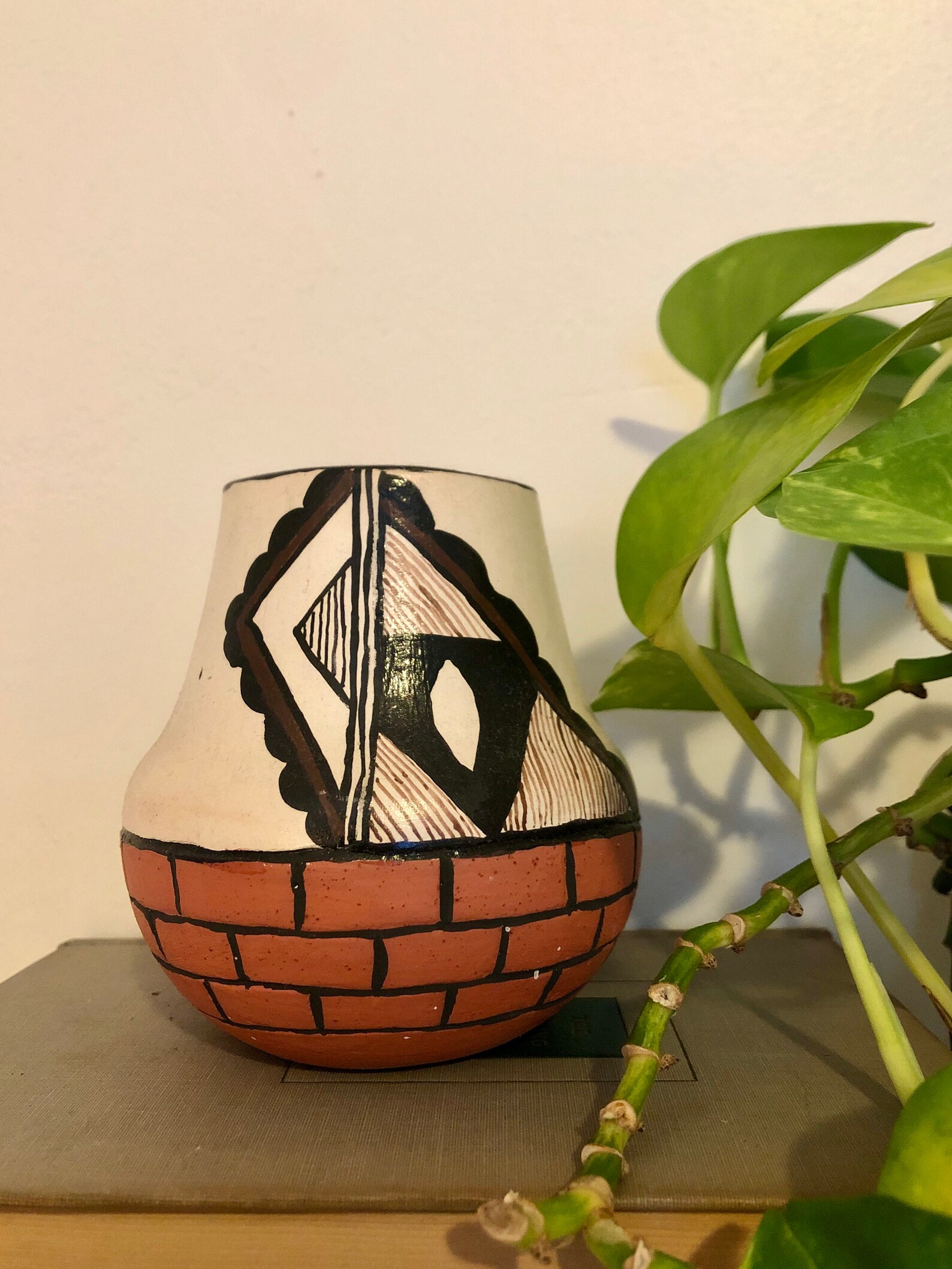 Handmade Painted Ceramic Southwestern Style Vase/ Hand Painted | Etsy