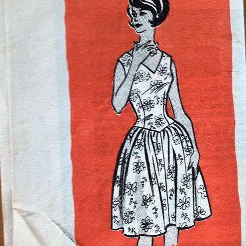 1960s Simplicity 5940 Vintage Sewing Pattern Half Size Dress | Etsy