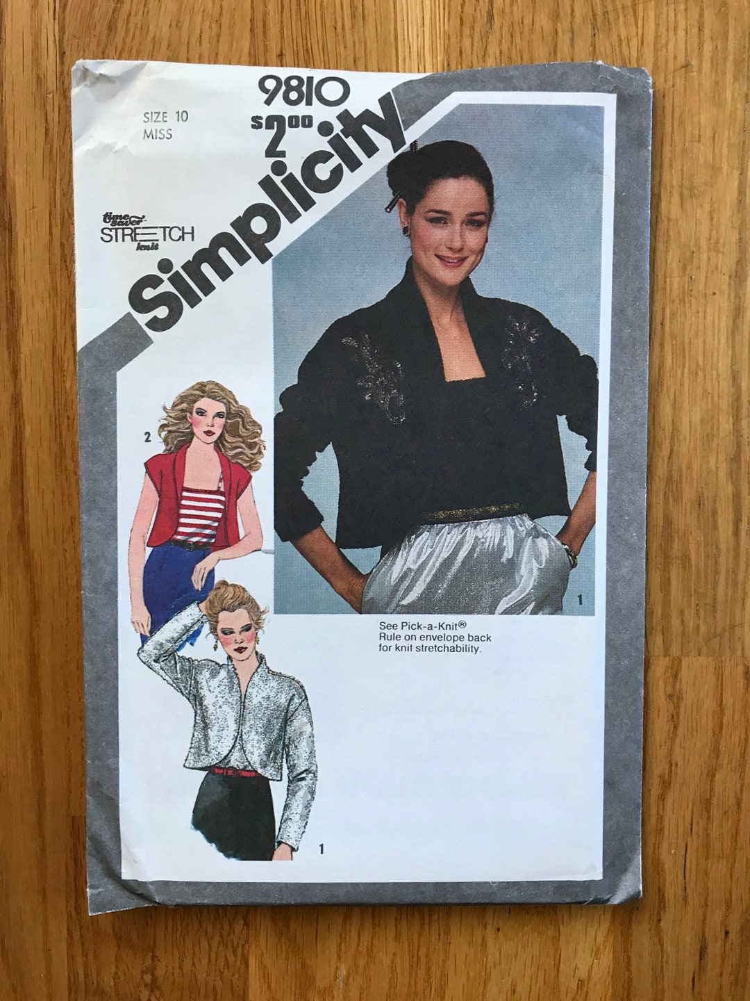 Bolero Jacket Sewing Pattern / Women's Jackets for Stretch Knits / 3 ...