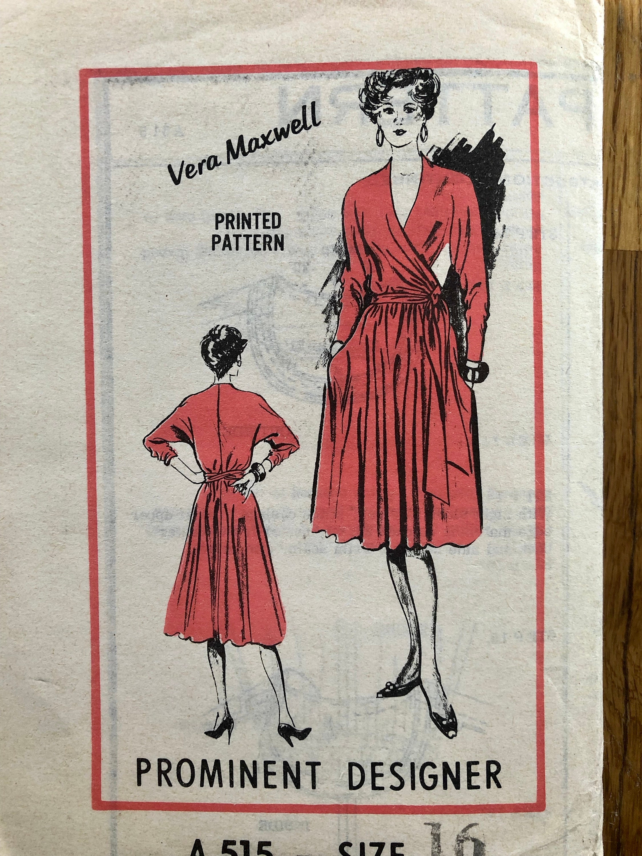 80s Skirt & Wrap Top Sewing Pattern / Vintage 1980s Vera - Etsy