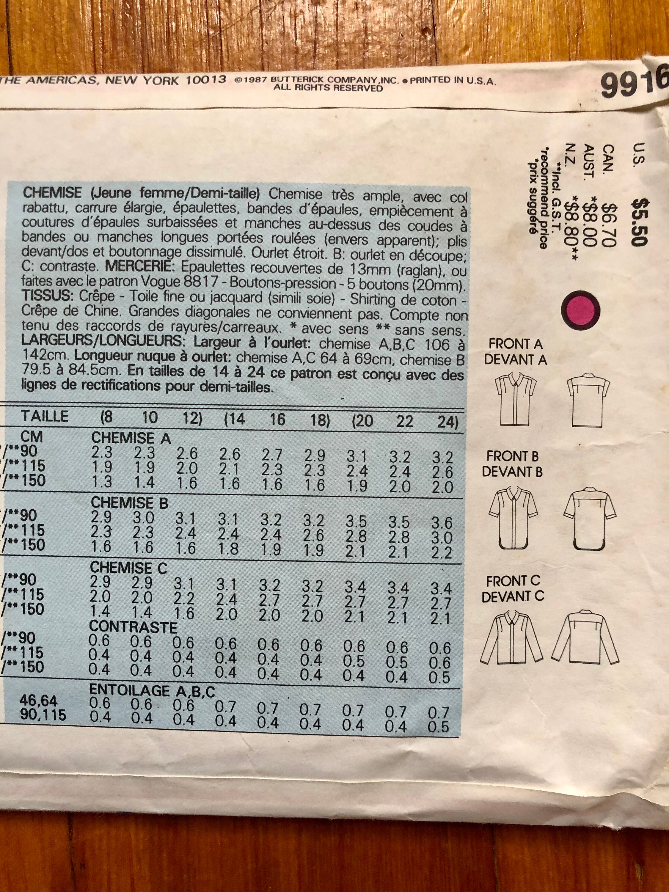 80s Shirt Sewing Pattern / Vintage 1980s Women's Top / - Etsy