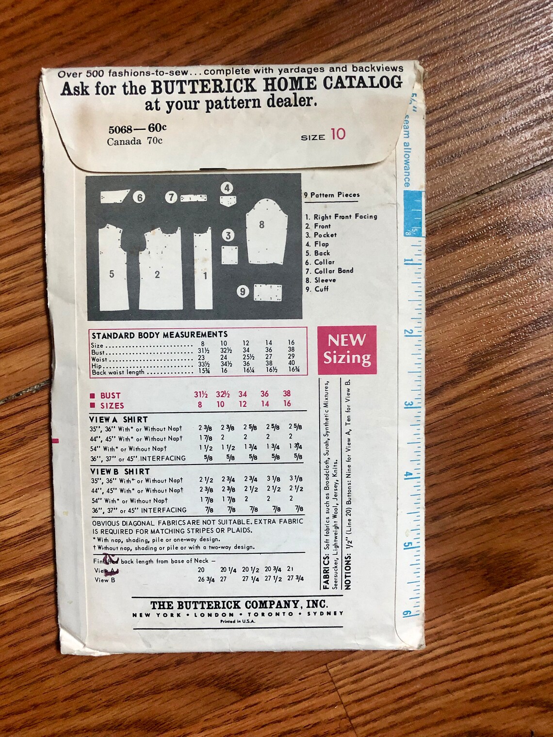 60s Safari Shirt Sewing Pattern / 1960s Vintage Women's - Etsy