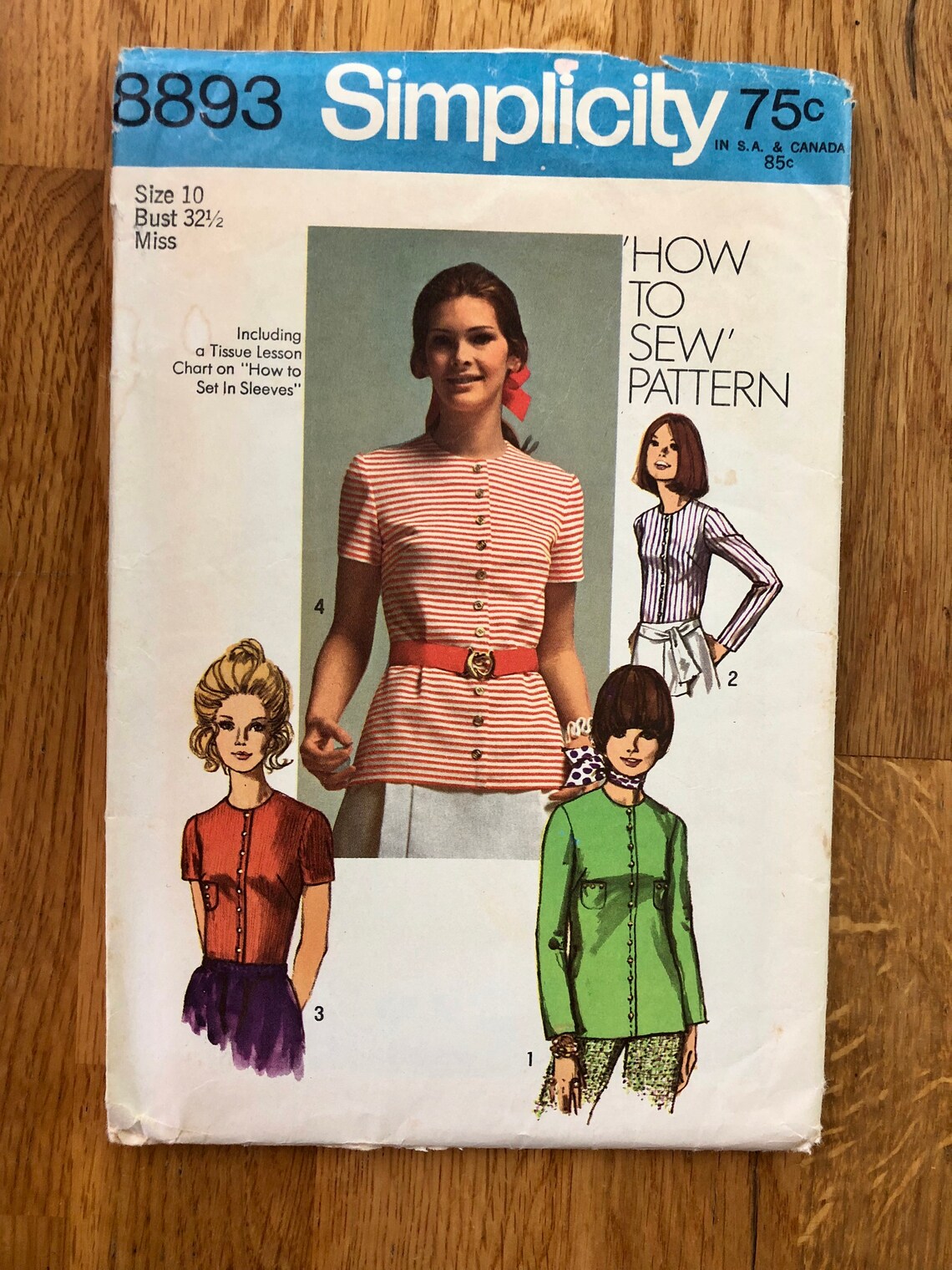 1970s Women's Tops Sewing Pattern / 70s Vintage | Etsy