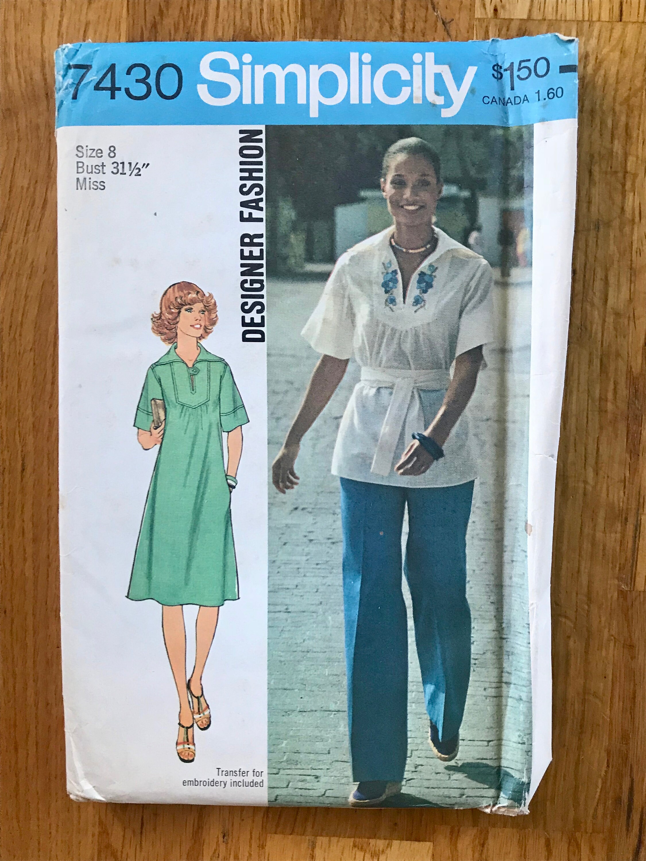 70s Caftan Top Sewing Pattern / Vintage 1970s Women's Boho - Etsy