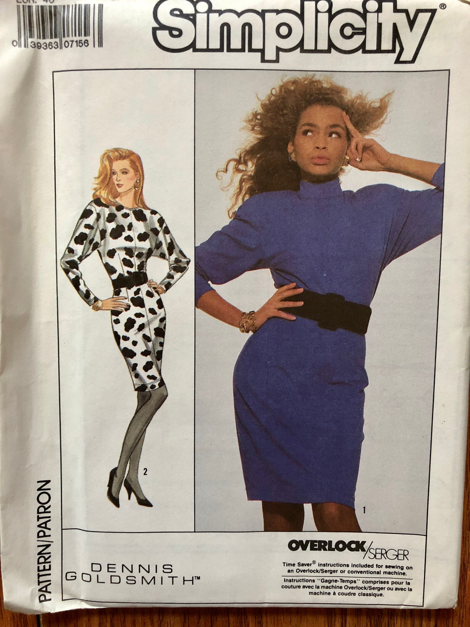 80s Sheath Dress Sewing Pattern / Vintage 1980s Dennis - Etsy