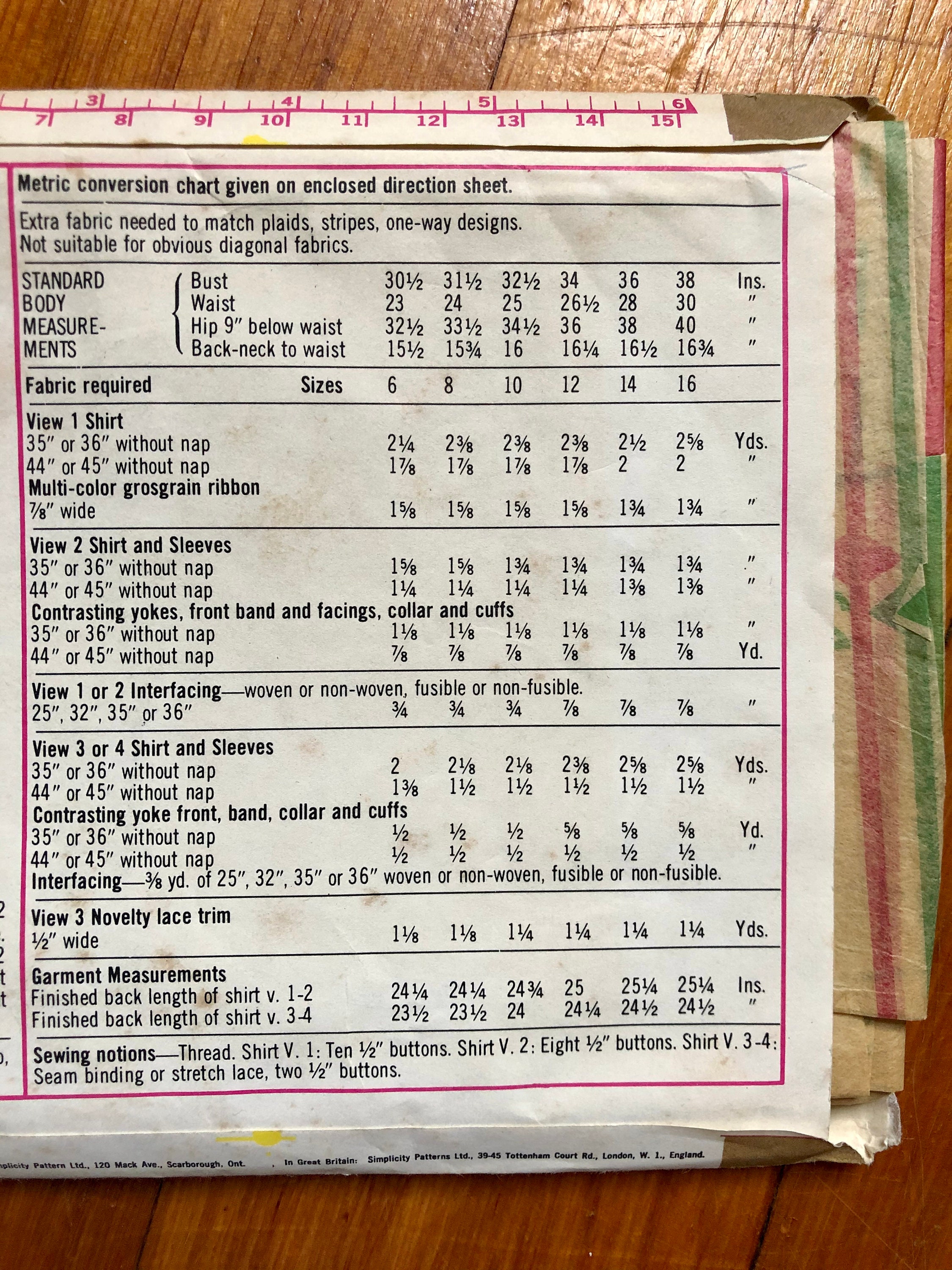 70s Women's Shirt Sewing Pattern / 1970s Vintage Top / - Etsy