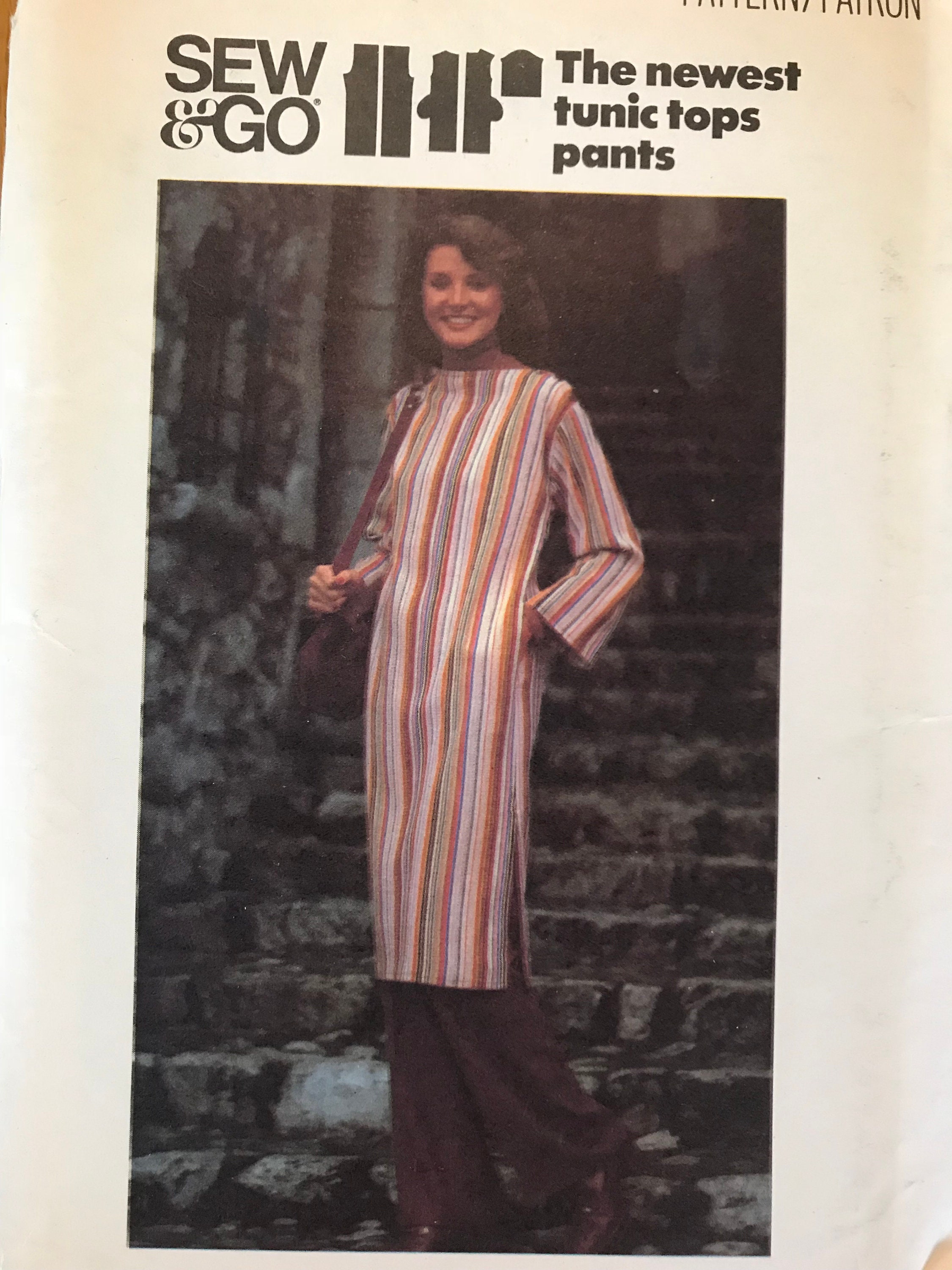 70s Tunic & Pants Sewing Pattern / 1970s Vintage / Women's - Etsy