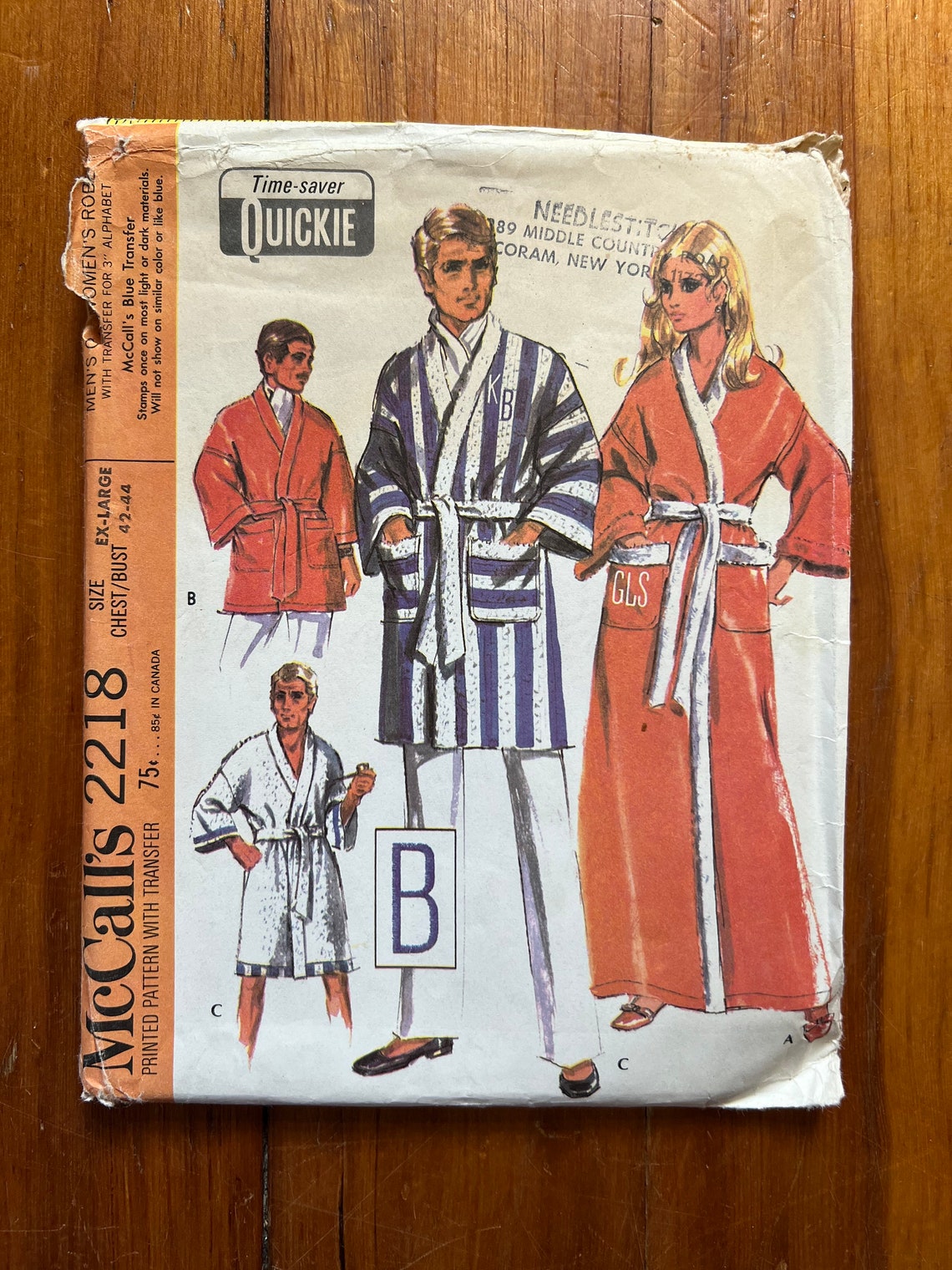 Unisex Robe Sewing Pattern / Men's or Women's Vintage - Etsy