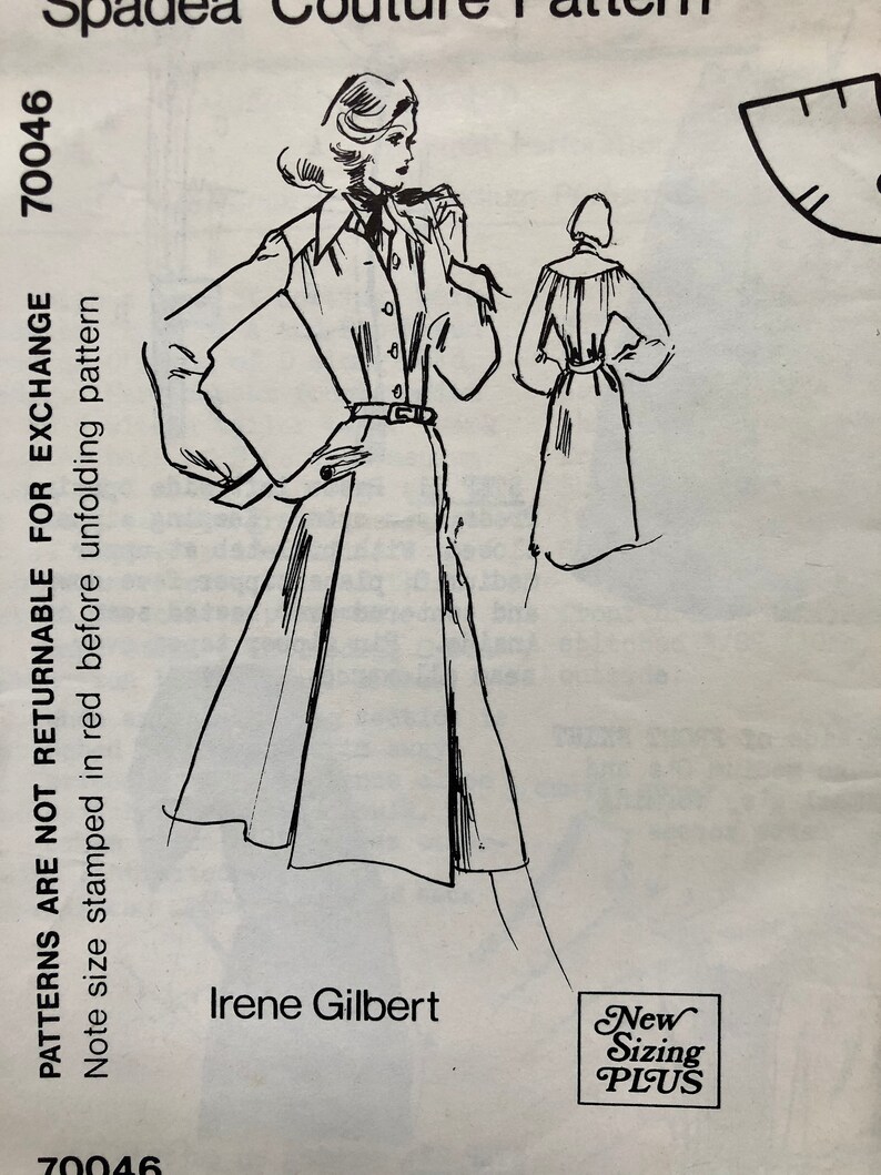 1970s Dress Sewing Pattern / Vintage 70s Irene Gilbert - Etsy