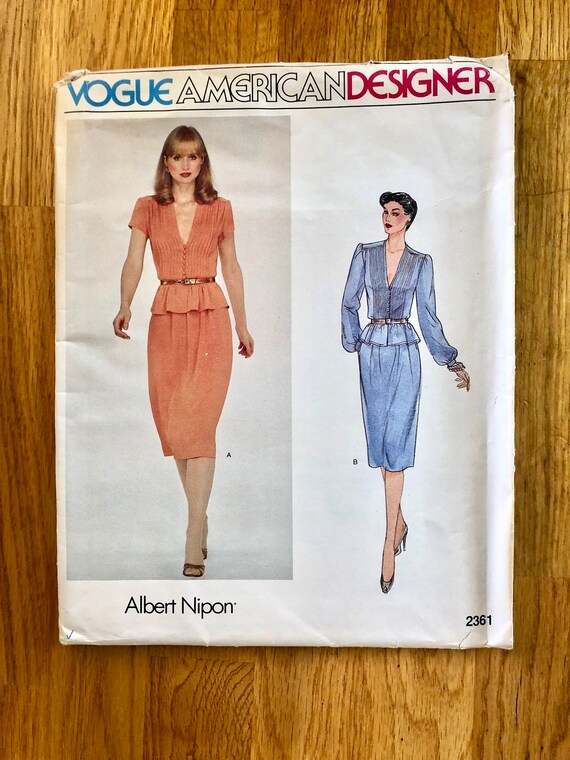 Craft Supplies & Tools 1980s Womens Top and Skirt Sewing Pattern Vogue ...