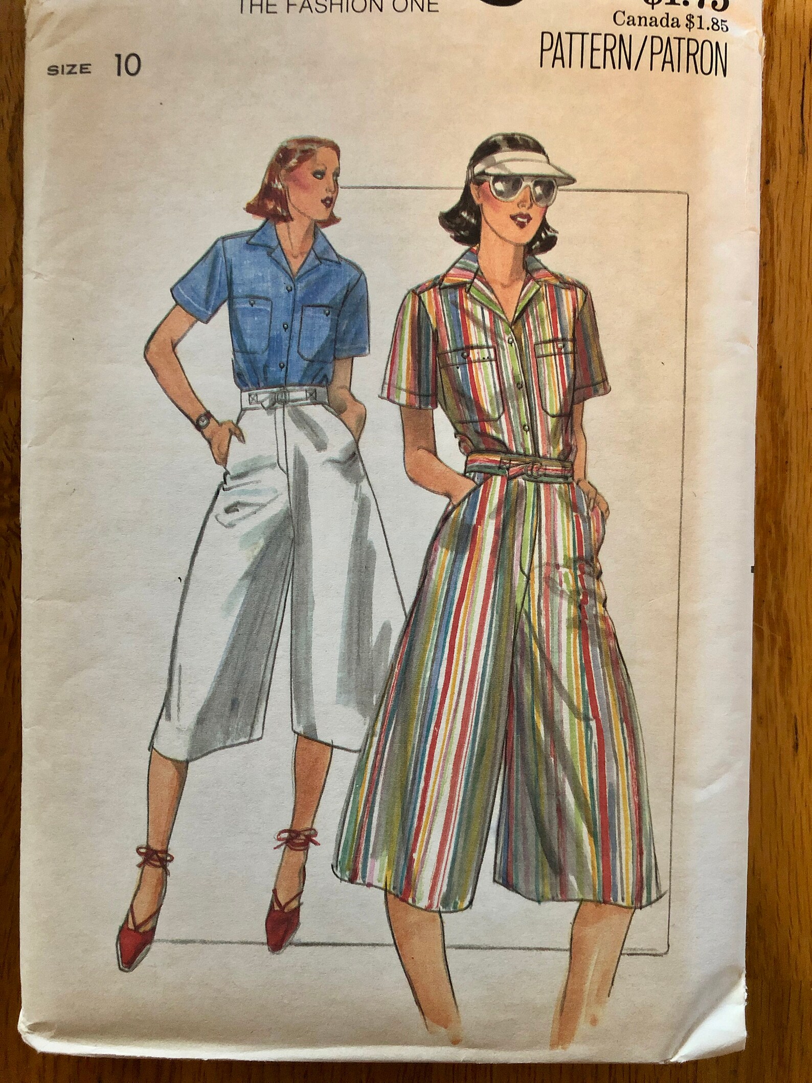 70s Shirt & Culottes Sewing Pattern / Vintage 1970s | Etsy