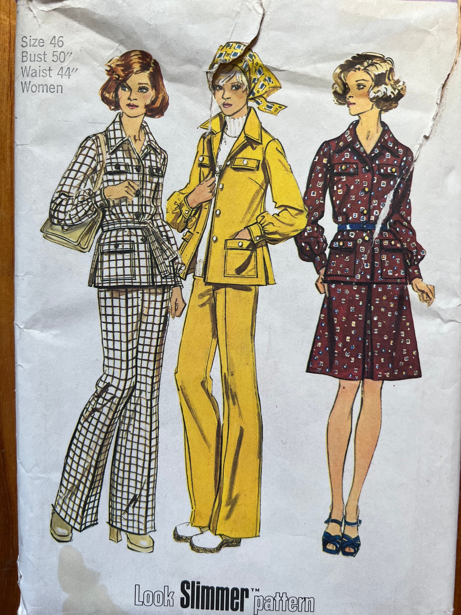 70s Shirt-jacket Skirt & Pants Sewing Pattern / 1970s Vintage - Etsy