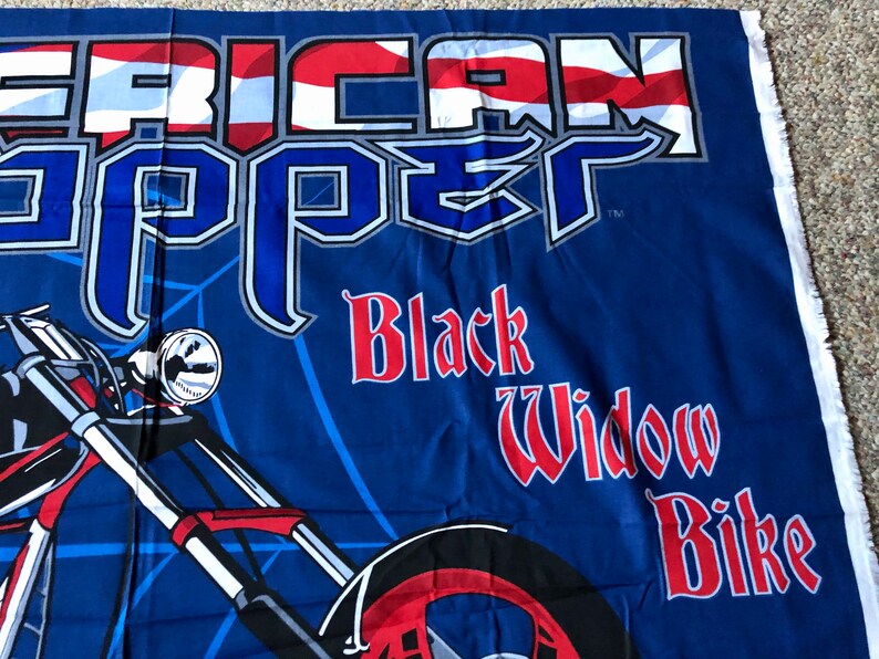 Harley Davidson Fabric Panel / Black Widow Bike American | Etsy