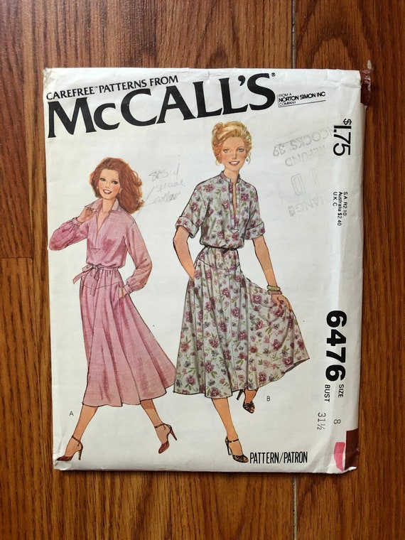 70s Dress Sewing Pattern / Vintage 1970s Women's Boho | Etsy