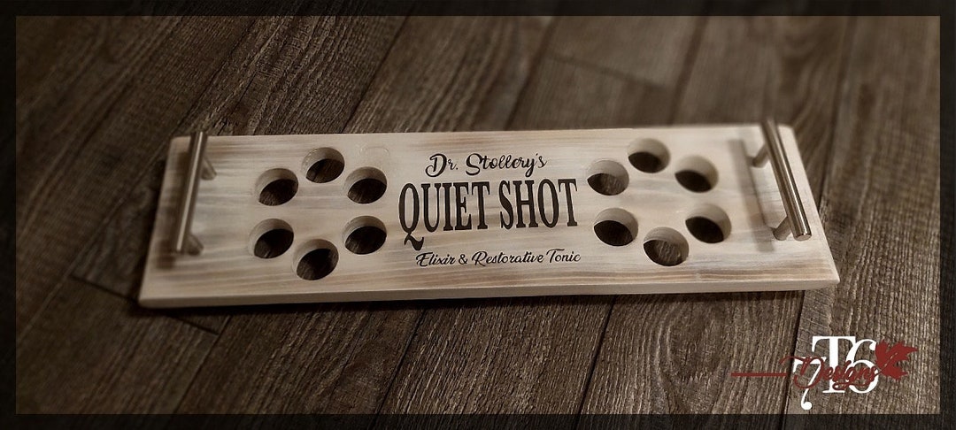 Serving Tray for Shots/personalized Tray/barware/shot Glasses/wooden ...