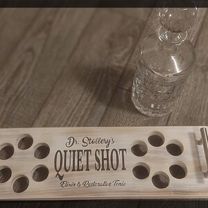 Serving Tray for Shots/personalized Tray/barware/shot Glasses/wooden ...
