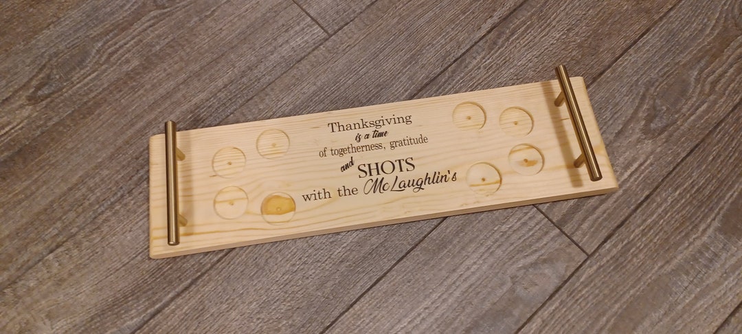 Personalized Wood Flight Board With Handles Birthday Housewarming ...