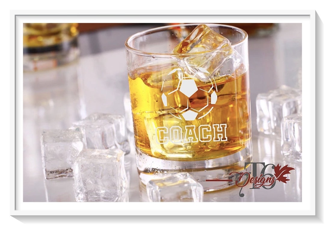 Personalized Sports Themed Whiskey Glasses/barware/mancave Ideas/sports ...