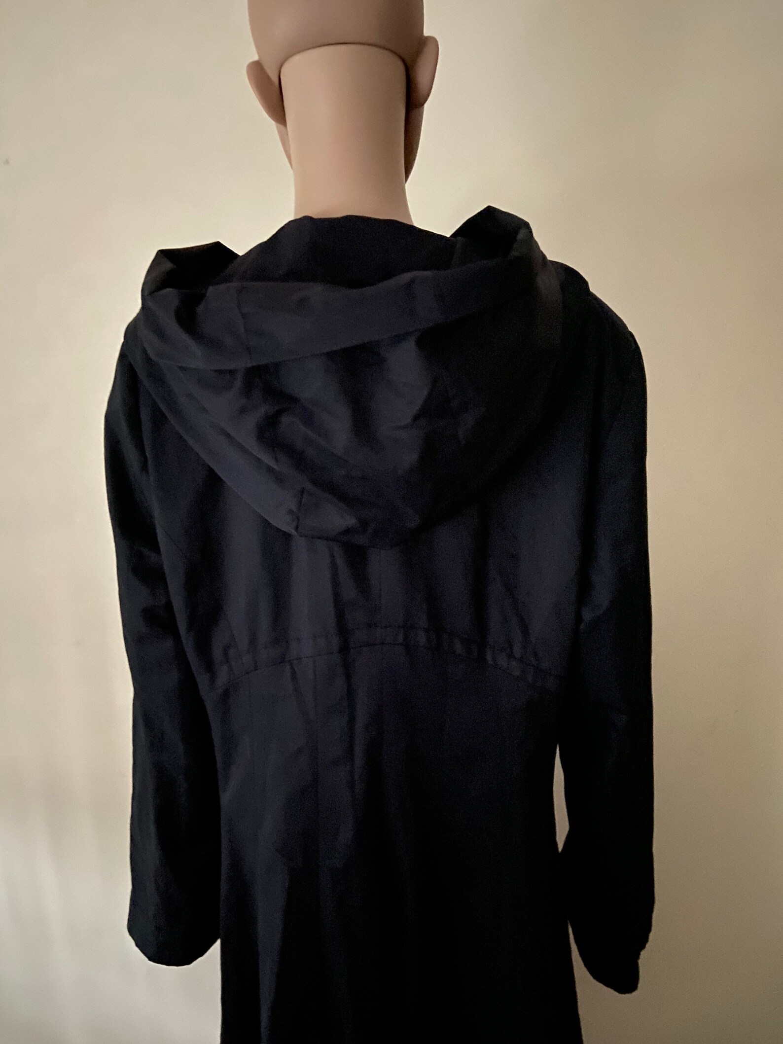 Vintage Long Black Cape Coat With Hood , Size M - Etsy