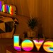 Love Light, Colorful LED Lamp, Romantic Gift, Couples Lamp, Girlfriend ...
