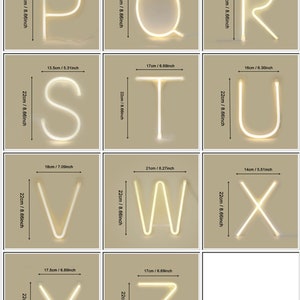 LED Neon Alphabets Numbers Letters NEON Pink Kids Room Wall Neon Light ...