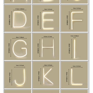 LED Alphabets Numbers Letters NEON Kids Wall Decor Home Decor Light ...