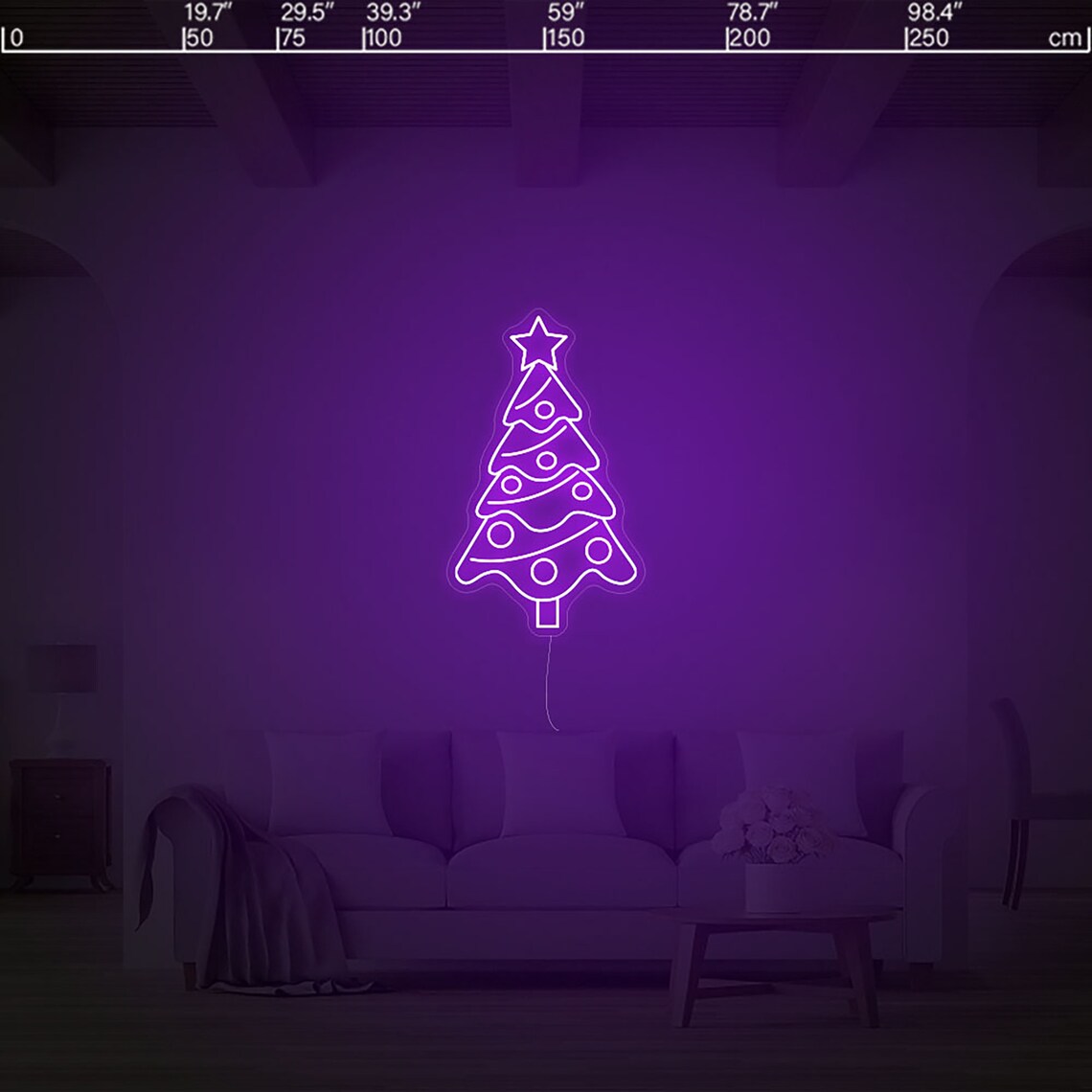 Christmas Tree Neon Sign for Wall Decorations - Etsy