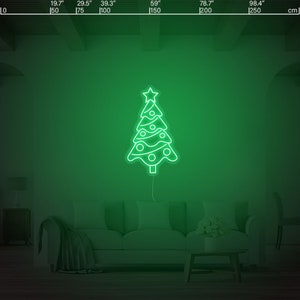 Christmas Tree Neon Sign for Wall Decorations - Etsy