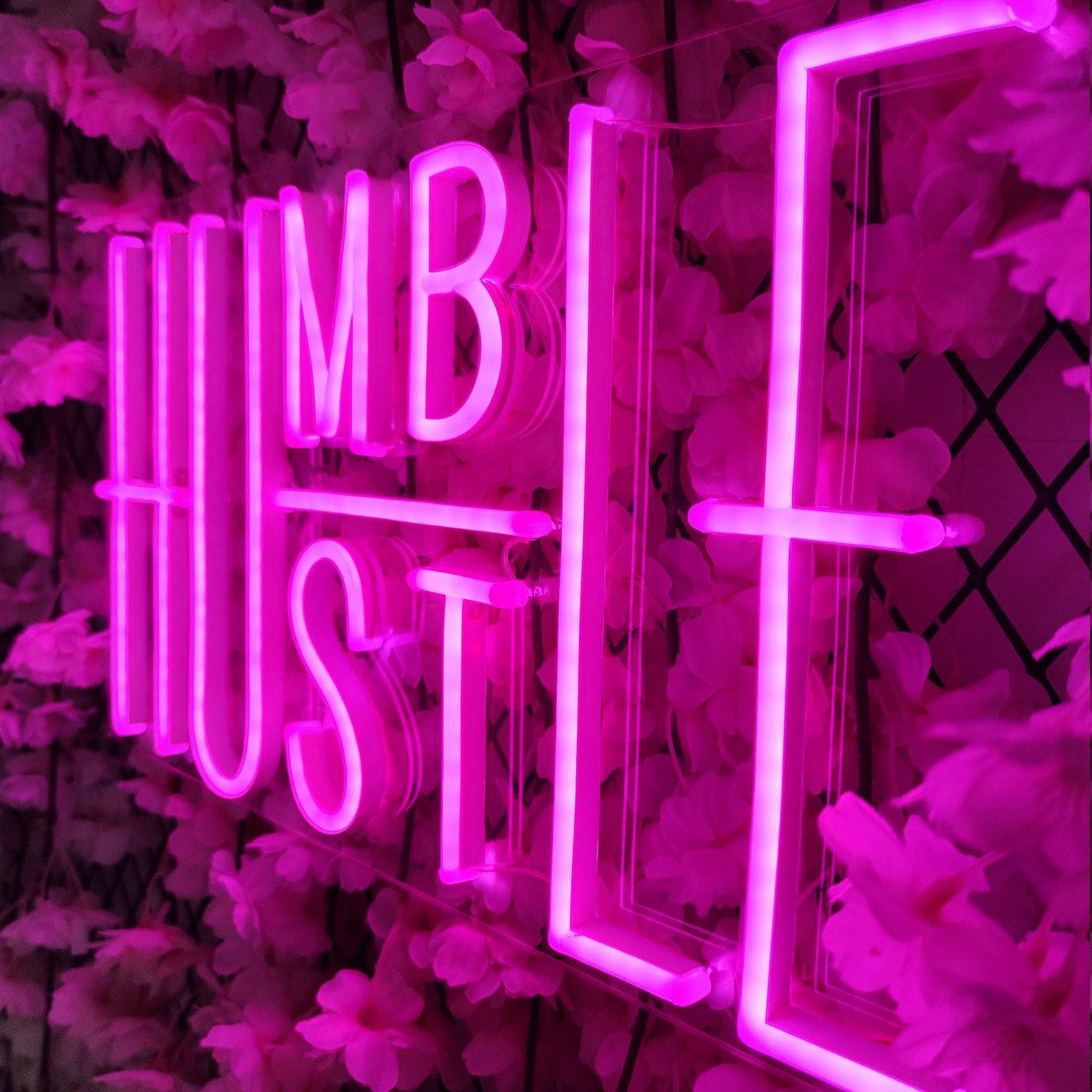Buy Humble Hustle Neon Sign Neon Light Decor Bedroom Wall Neon Online ...