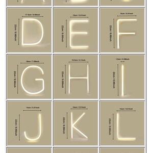 LED Neon Alphabets Numbers Letters NEON Pink Kids Room Wall Neon Light ...