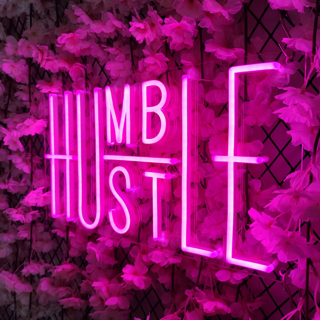 Buy Humble Hustle Neon Sign Neon Light Decor Bedroom Wall Neon Online ...