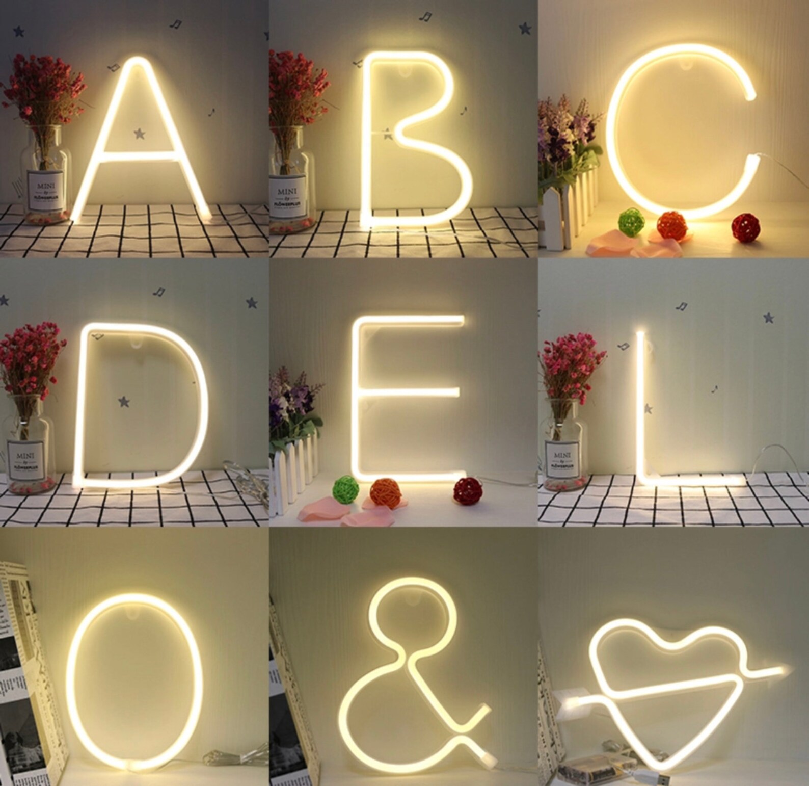 LED Alphabets Numbers Letters NEON Kids Wall Decor - Etsy Canada