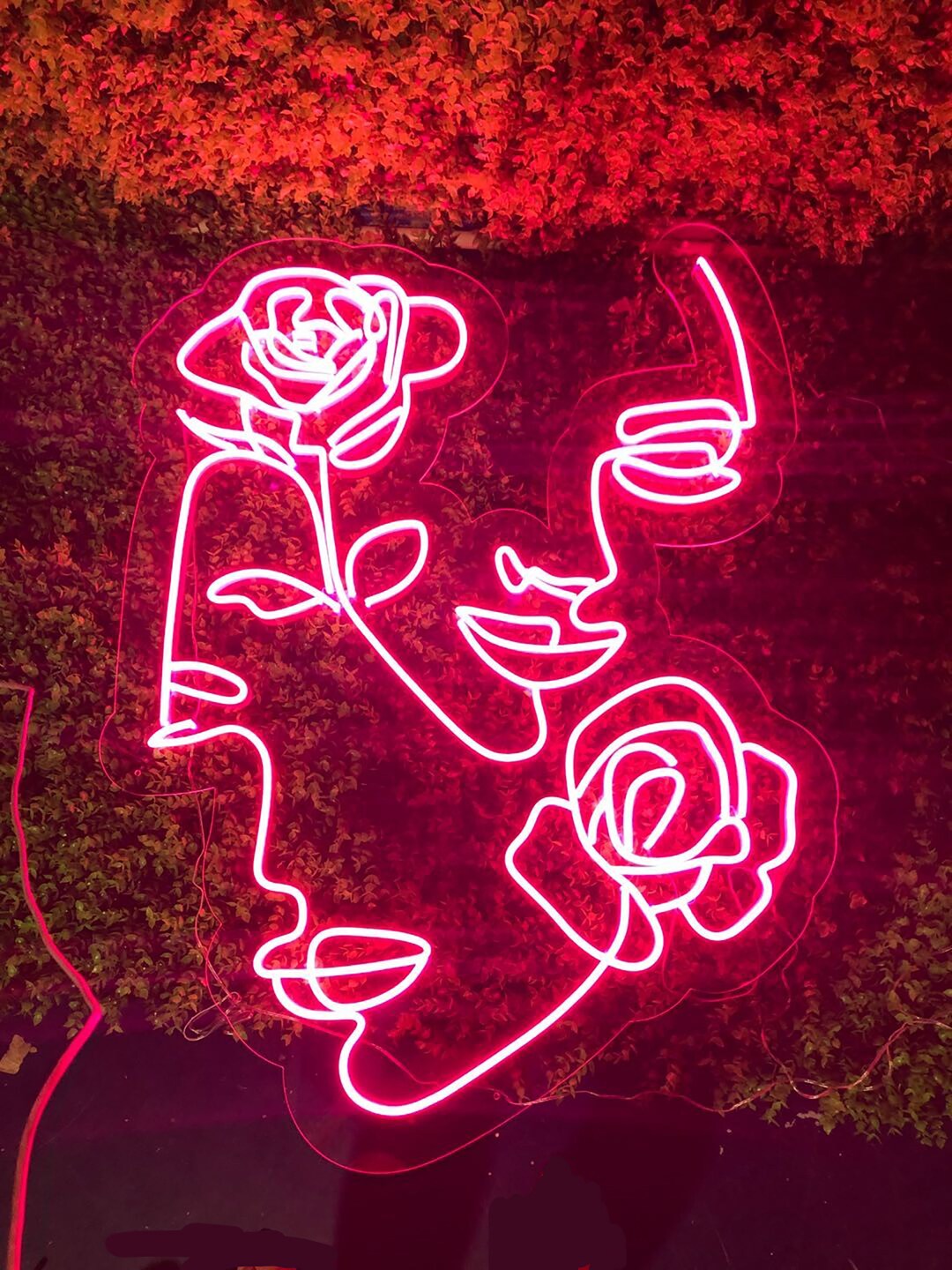 Face Art Neon Sign Face Neon Wall Decor Bedroom Neon - Etsy