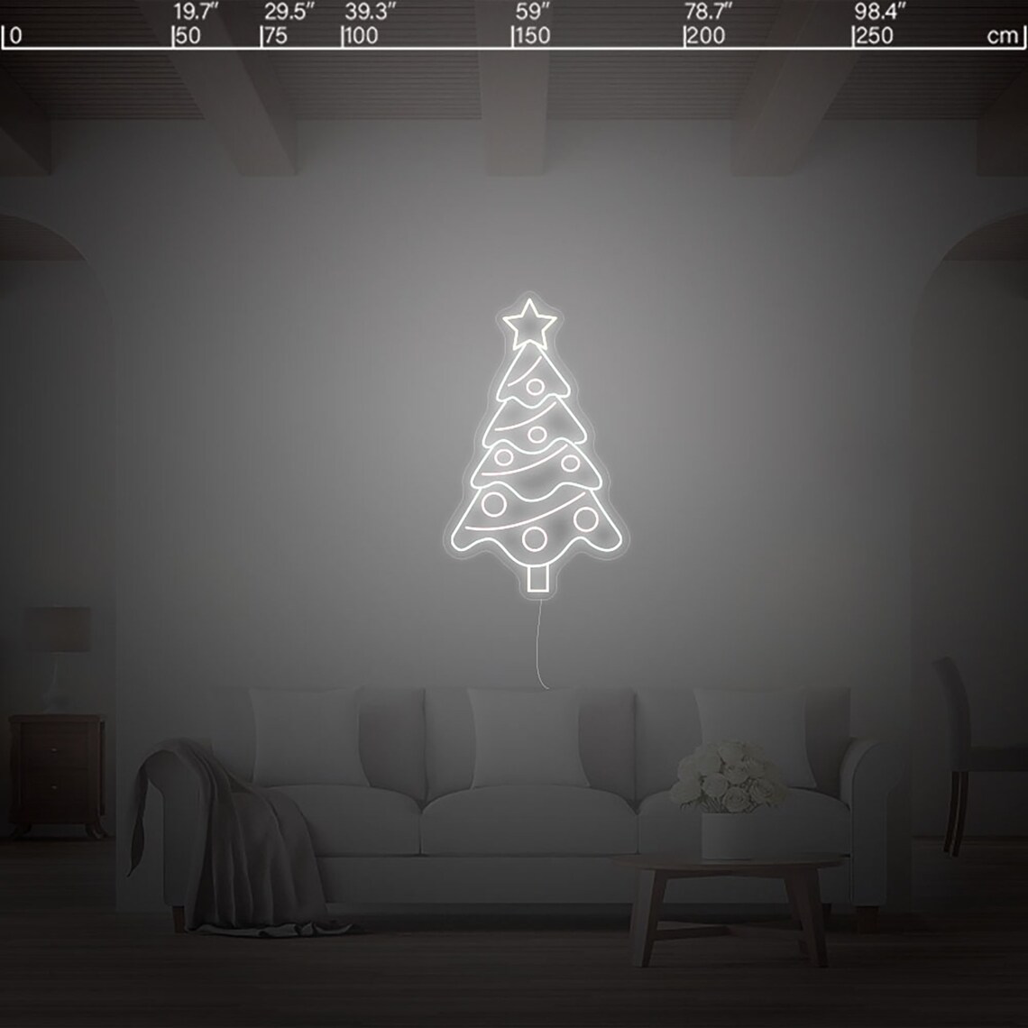 Christmas Tree Neon Sign for Wall Decorations - Etsy