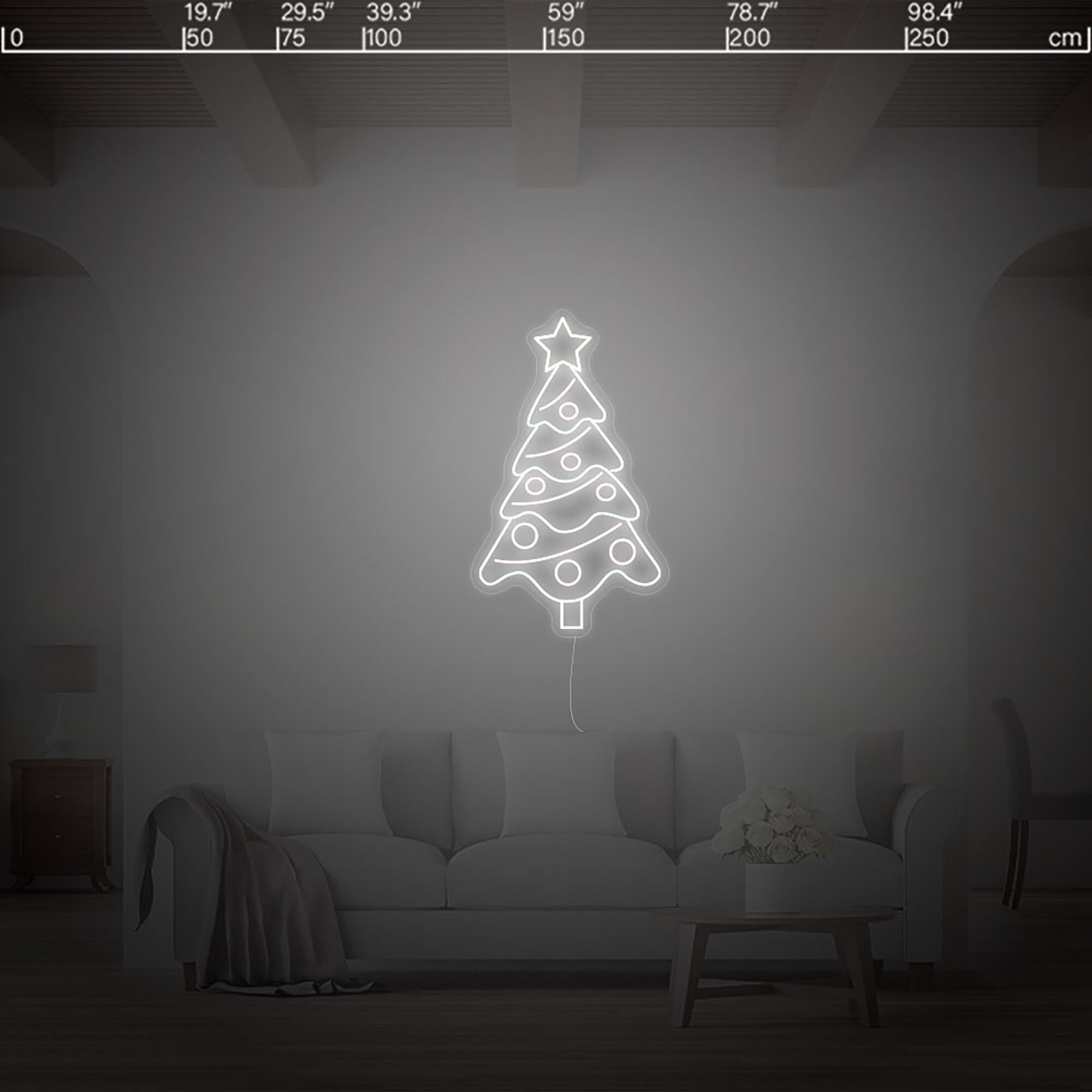 Christmas Tree Neon Sign for Wall Decorations - Etsy