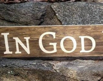 Trust in God Sign | Etsy