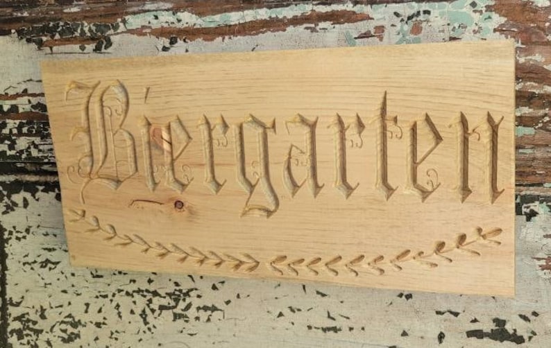 German Beer Garden Sign/ Biergarten Sign/ Wedding | Etsy