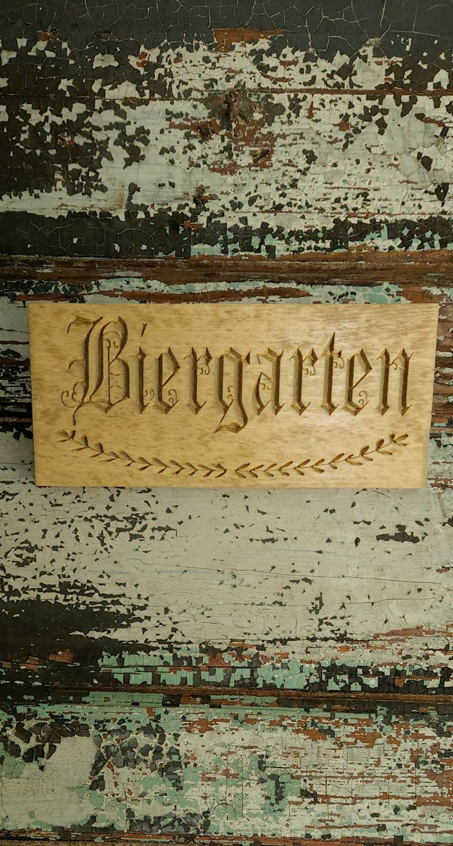 German Beer Garden Sign/ Biergarten Sign/ Wedding Entertainment/ Any ...