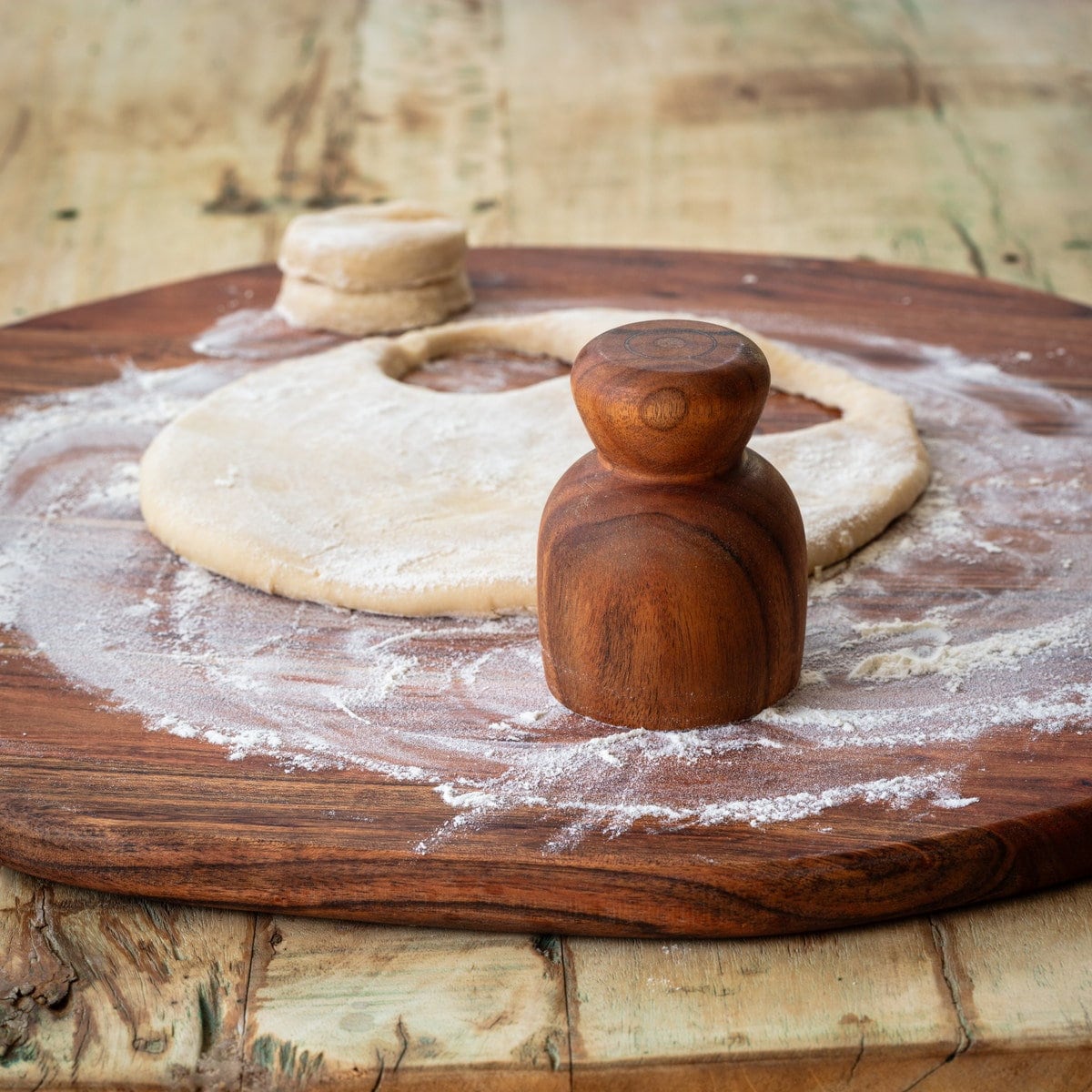 Rustic Farmhouse Wooden Biscuit Cutter - Etsy