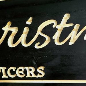 Custom Last Name Merry Christmas Sign/ 30 Inch Merry Christmas Sign ...