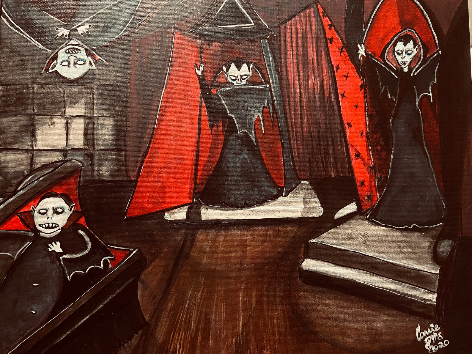 Impresión de 16 x 20 inspirada en The Vampire Brothers de Pesadilla ...