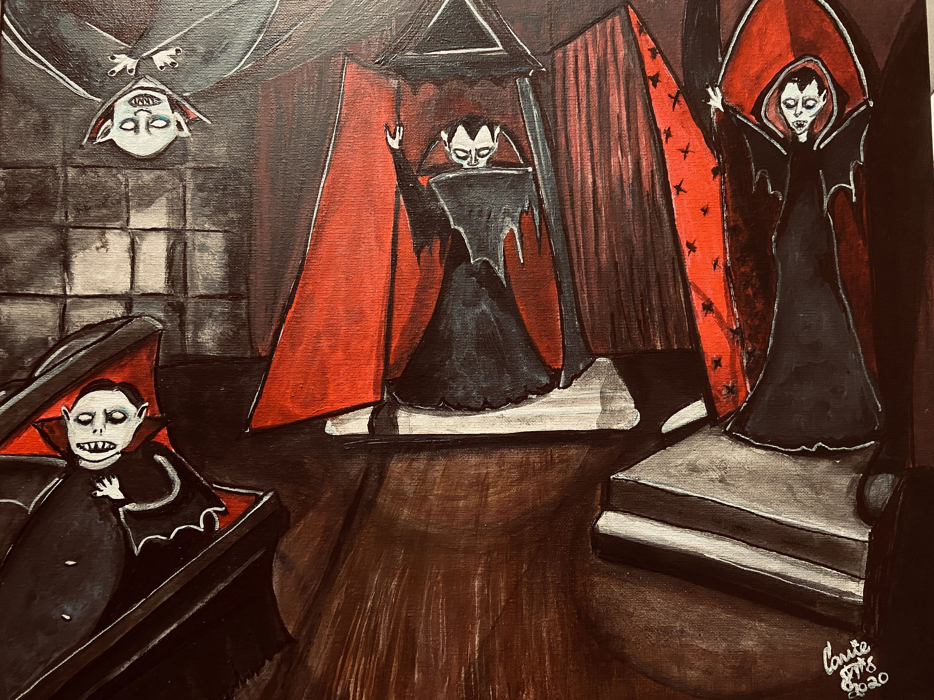 The Vampire Brothers Nightmare Before Christmas Inspired 16x20 - Etsy