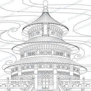 asians castle coloring pages
