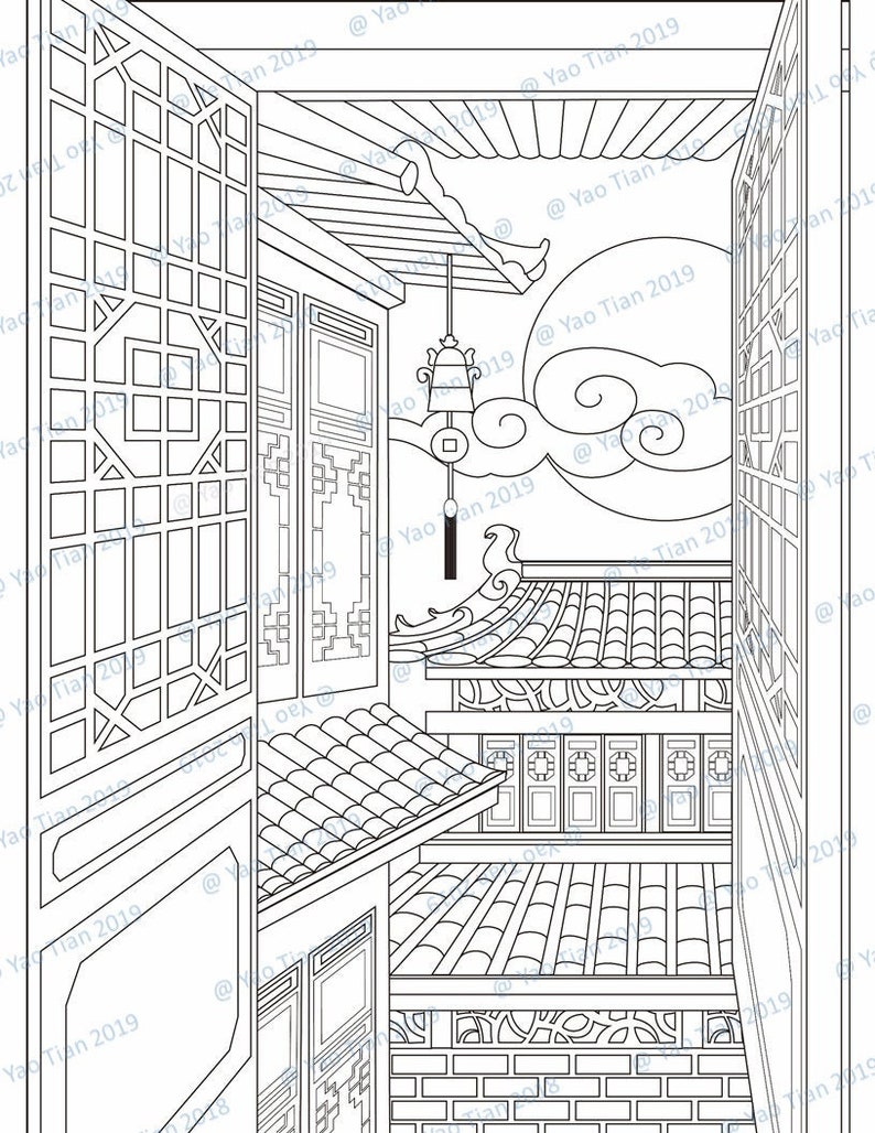 Window Instant Download Coloring Page - Etsy