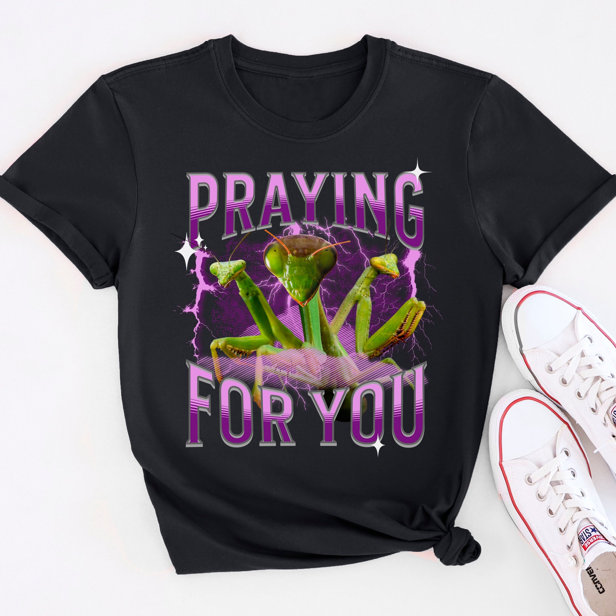 Praying Mantis T Shirt Praying for You Shirt Vintage Style - Etsy